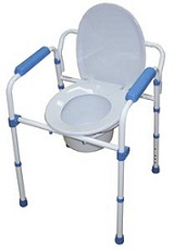 Toalettstol, vikbar / fristående